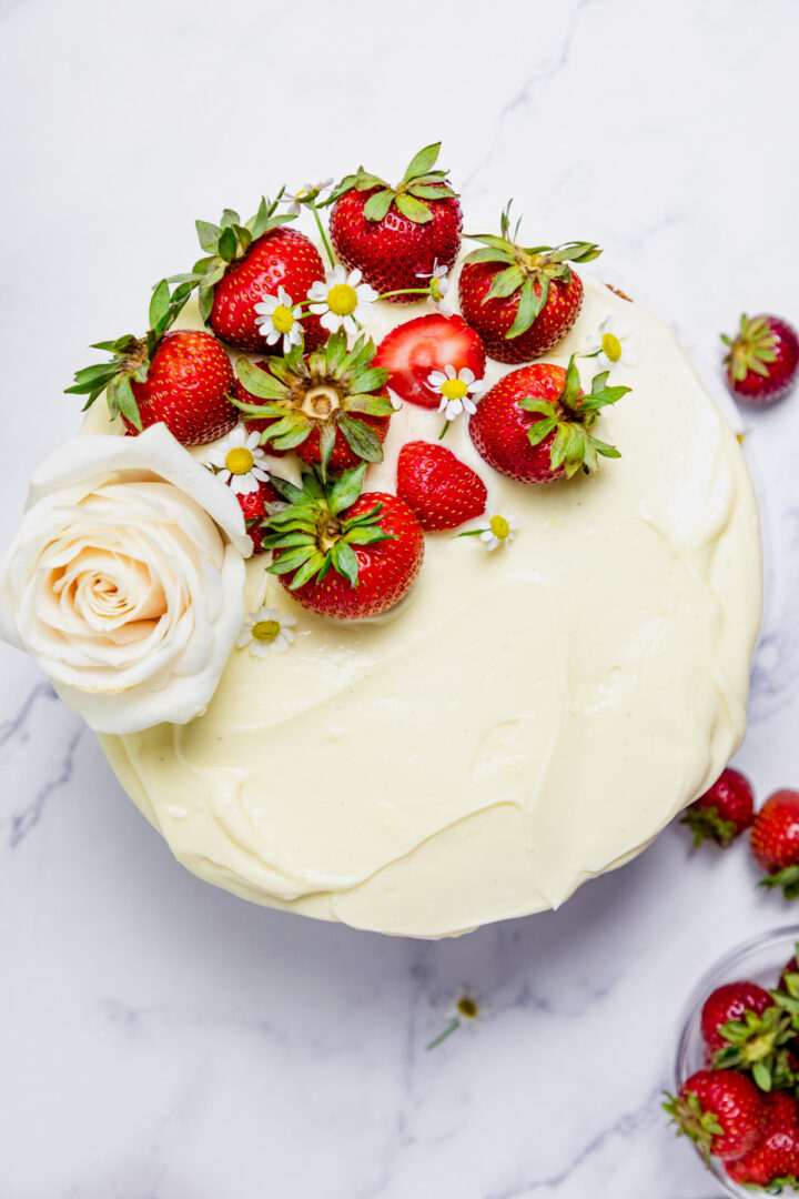 Gluten Free Strawberry Jam Cake - Science & Crumbs
