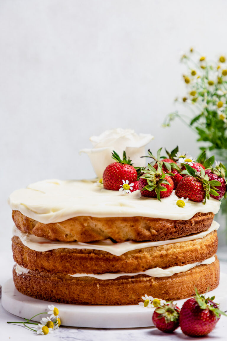 Gluten Free Strawberry Jam Cake - Science & Crumbs