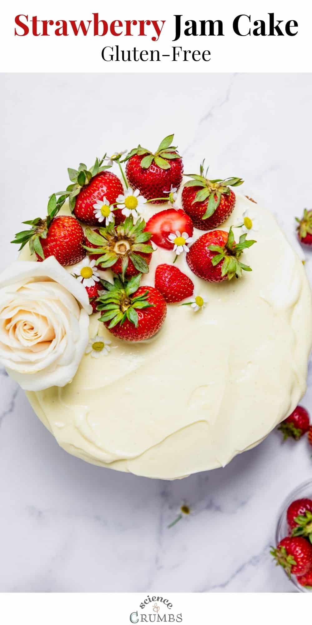 Gluten Free Strawberry Jam Cake - Science & Crumbs